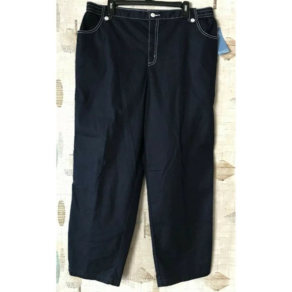 Koret | Pants & Jumpsuits | New Koret Navy Blue Plus Size Woman Pull On ...